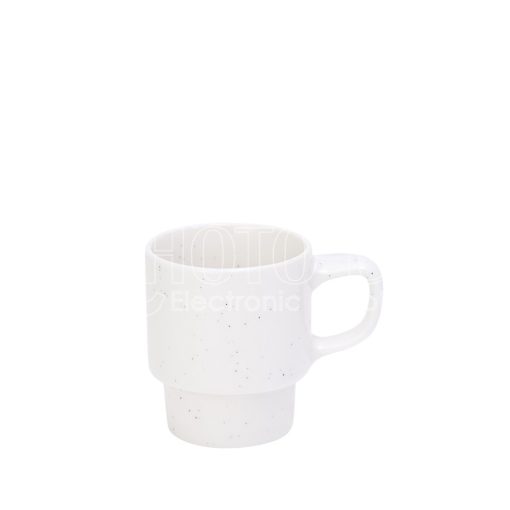 sublimation stackable black and white coffee mugs