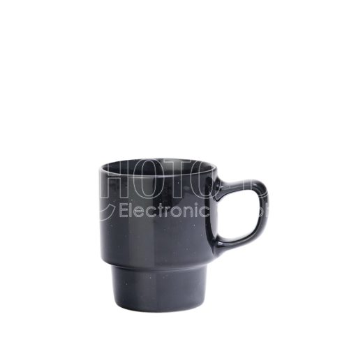 sublimation stackable black and white coffee mugs